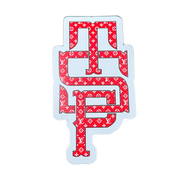 Exclusive TSP X Louis V Sticker - UV Gloss Finish